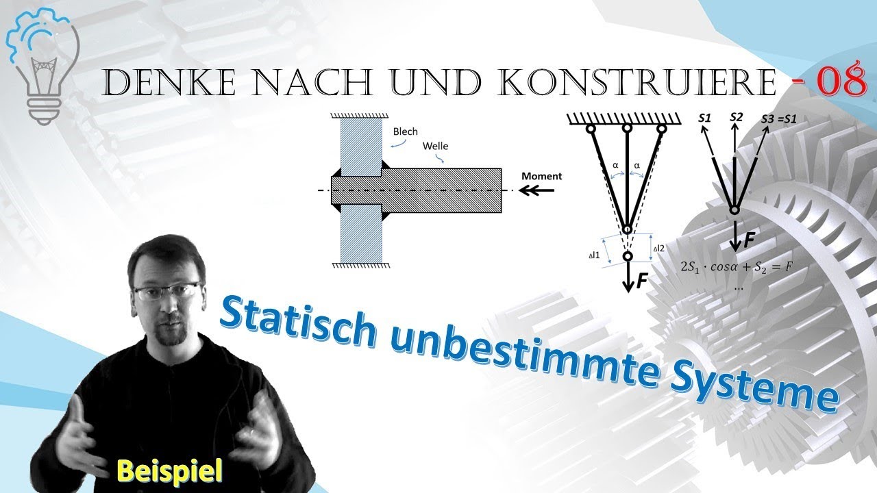 Statisch unbestimmte Systeme - Denke nach und konstruiere - 08 - YouTube