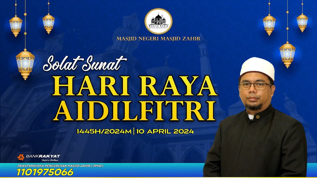 🔴SOLAT SUNAT HARI RAYA AIDILFITRI 1445H/2024M 🗓 EDISI 10-04-2024 (RABU ...