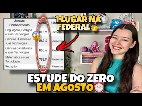 🥇COMO ESTUDAR PARA O ENEM 2026 EM AGOSTO SOZINHO E DO ZERO | Como Estudar Para o Enem em 3 Meses!🔥