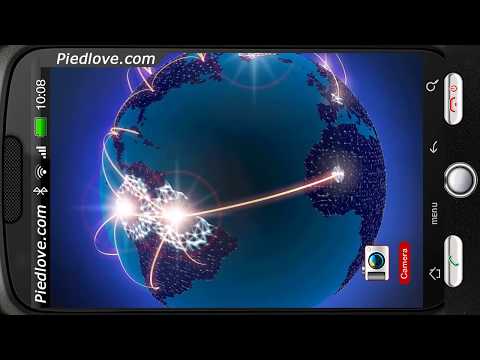 Futuristic Network Globe Deluxe HD Edition 3D Live Wallpaper for Android