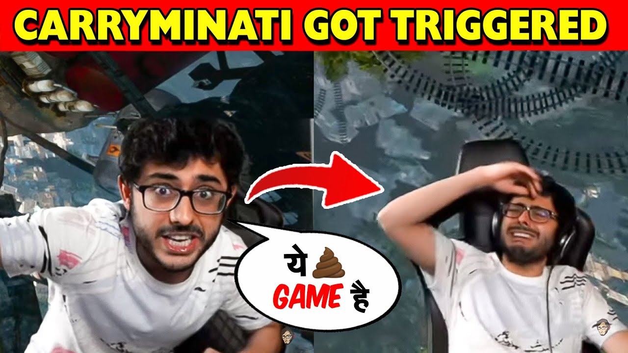 Carryminati TRIGGERED while Playing This Game 😡🔥 | Getting Over it in ...