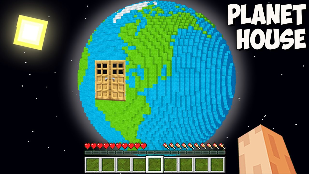 What is HIDDEN INSIDE THE BIGGEST PLANET HOUSE in Minecraft? I found ...
