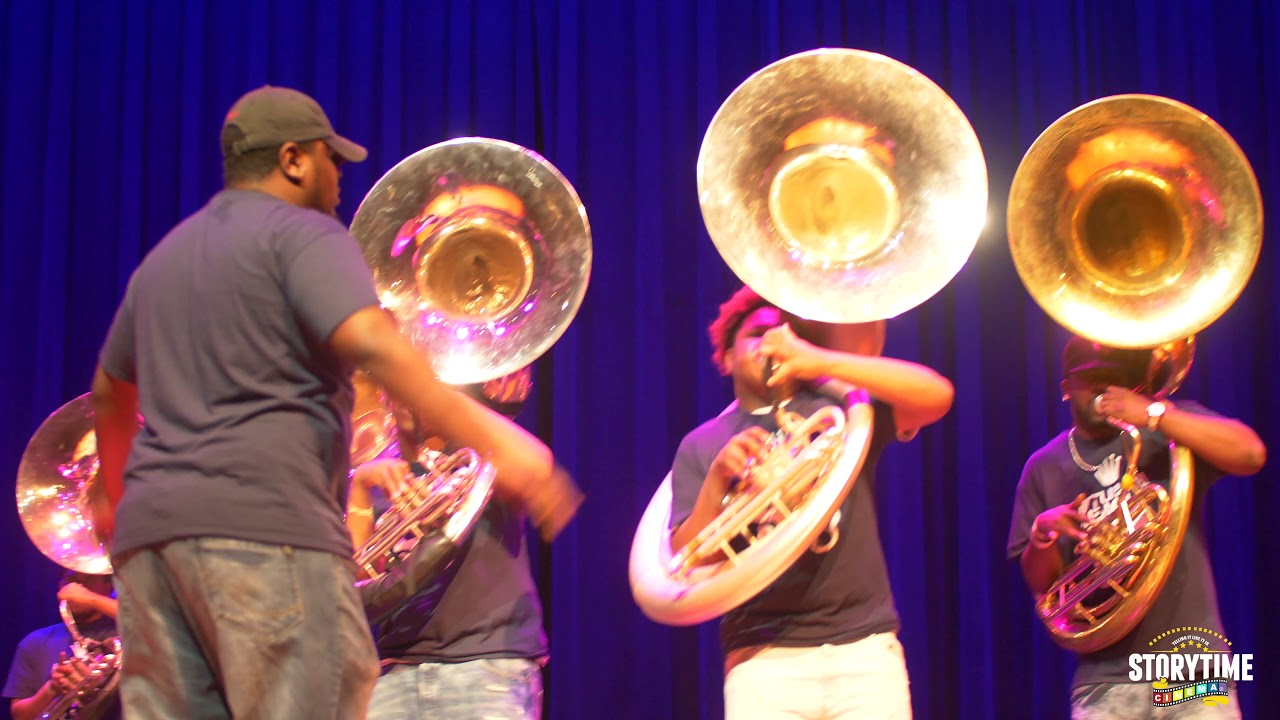 Tuba Leauge - 2019 High Noon Showdown Drumline Competition - YouTube