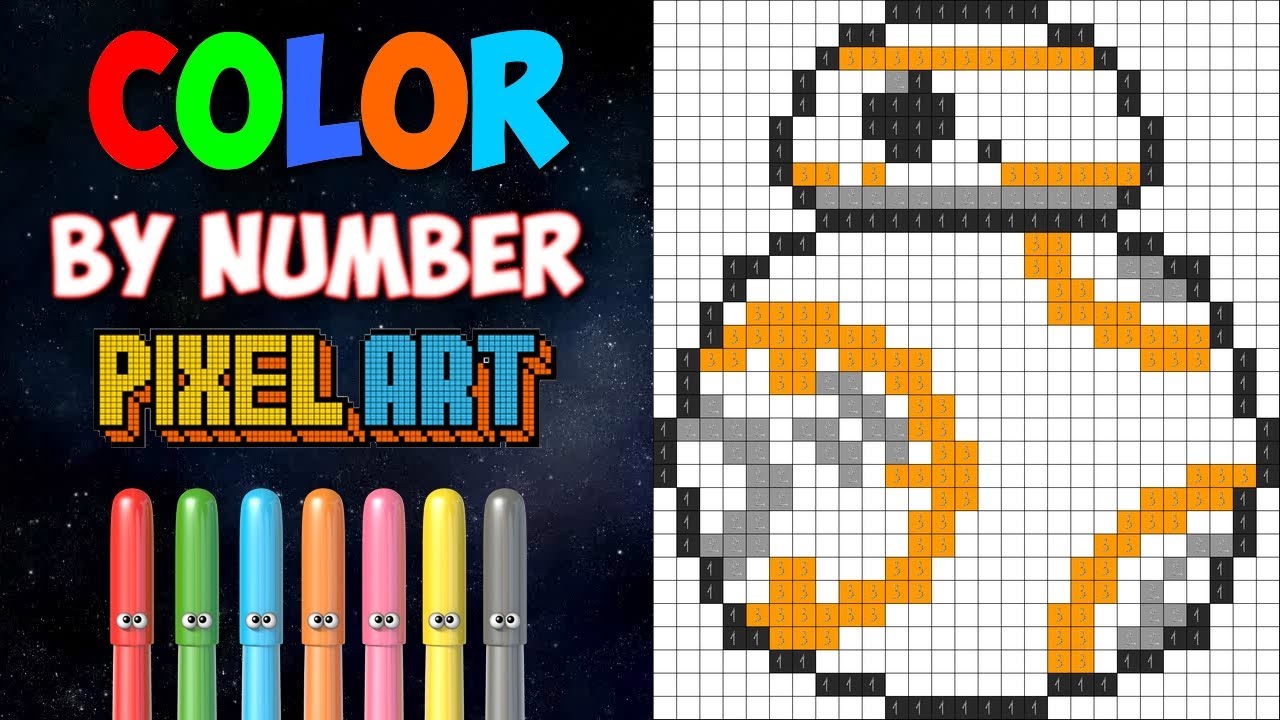 PIXEL ART - BB8 (Star Wars) - YouTube