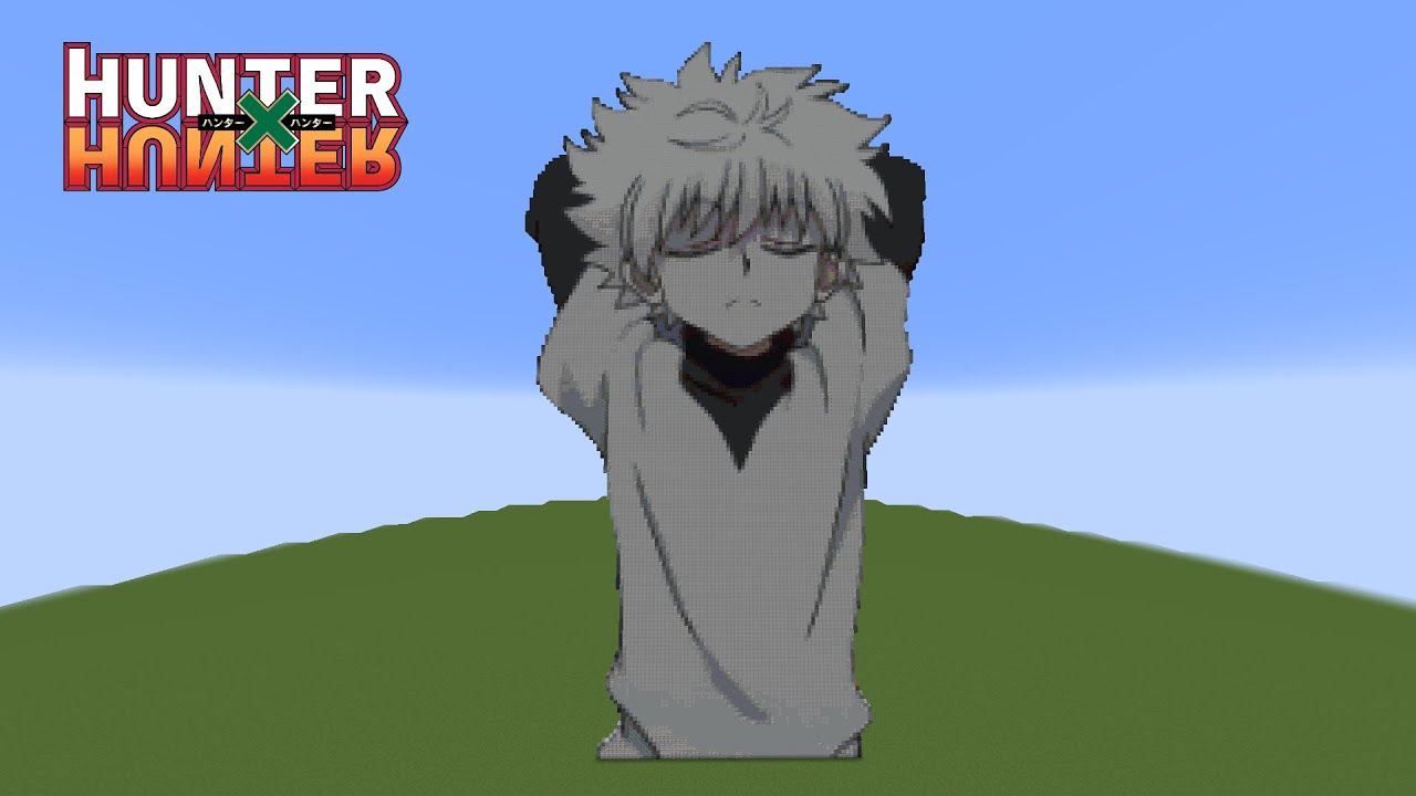 Killua Zoldyck | HxH Minecraft Pixelart - YouTube