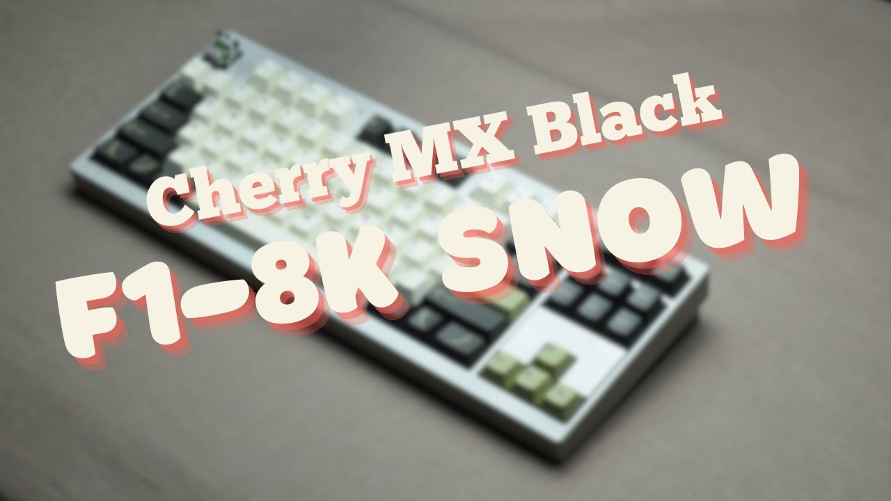 Geon F1-8K Snow Edition w/ Cherry MX Black - YouTube