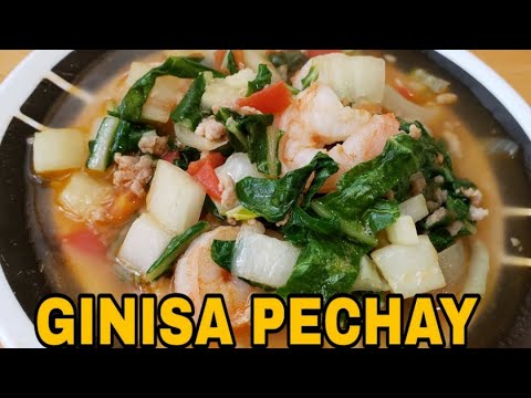 GINISA PECHAY [Pechay w/ Shrimp, Pinoy Foods] Filcan Recipe - YouTube