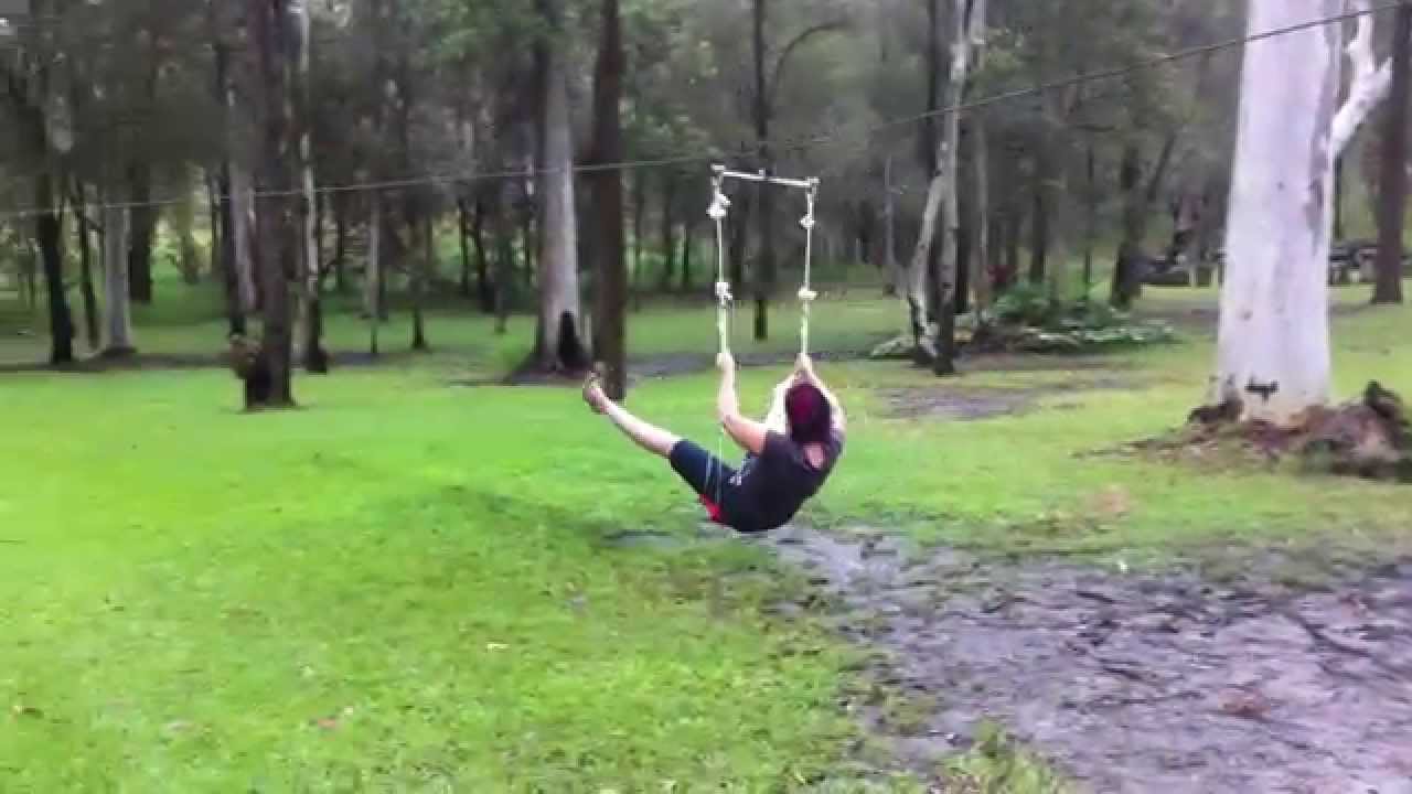 Flying Fox ride with Unhappy Ending - YouTube