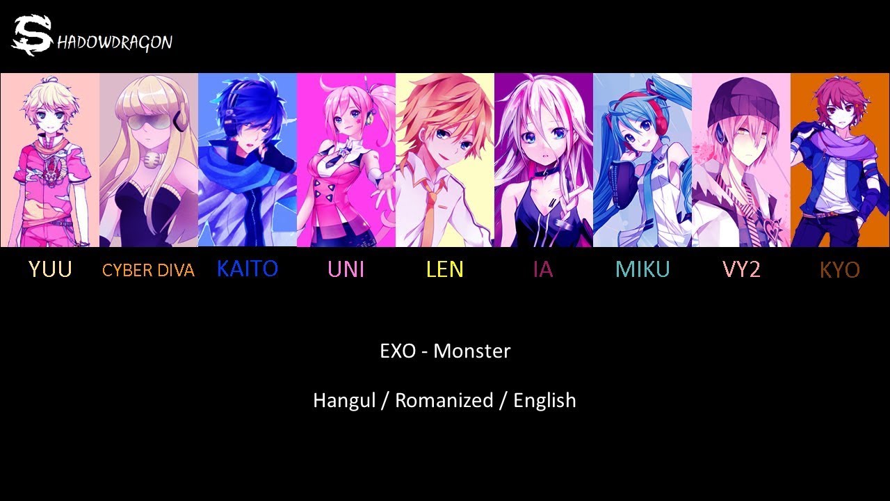 EXO - Monster [Vocaloid Cover] + Lyrics - YouTube