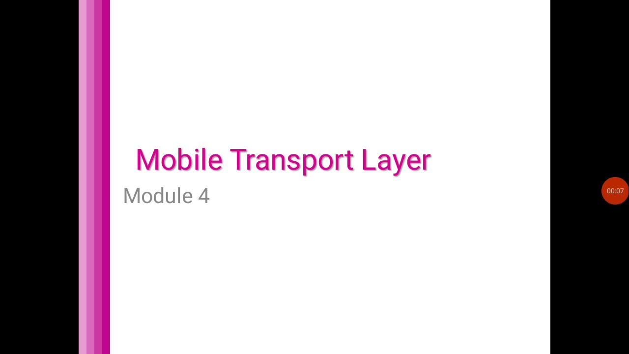 CS 364 Mobile Computing || Mobile TCP || Module 4 - YouTube