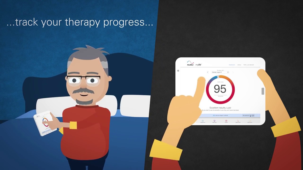 ResMed - Improve your PAP sleep therapy with myAir - YouTube