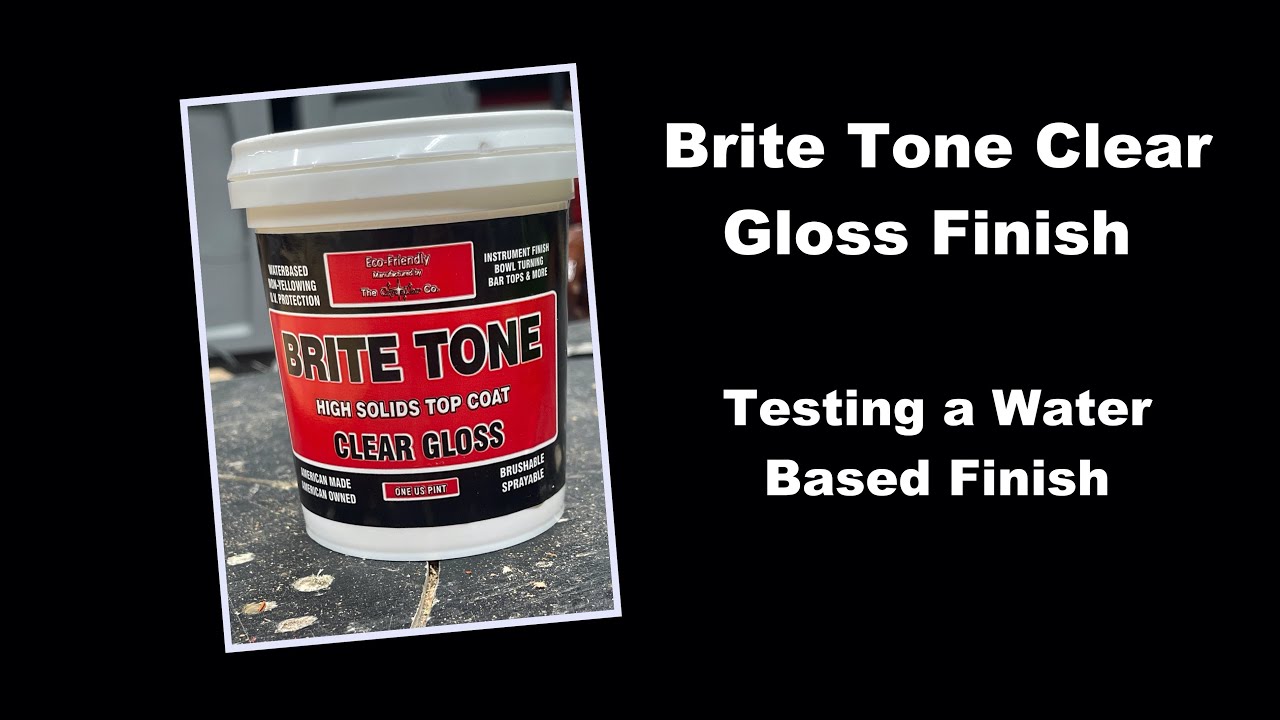 Testing out Brite Tone Water Based Finish from CrystaLac - YouTube