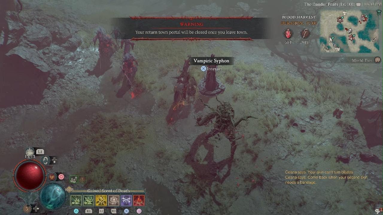 Diablo IV SS2 necromancer shadow immortal vs vampire statute - YouTube