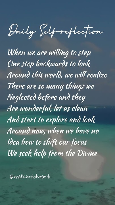 Daily Self-reflection - YouTube