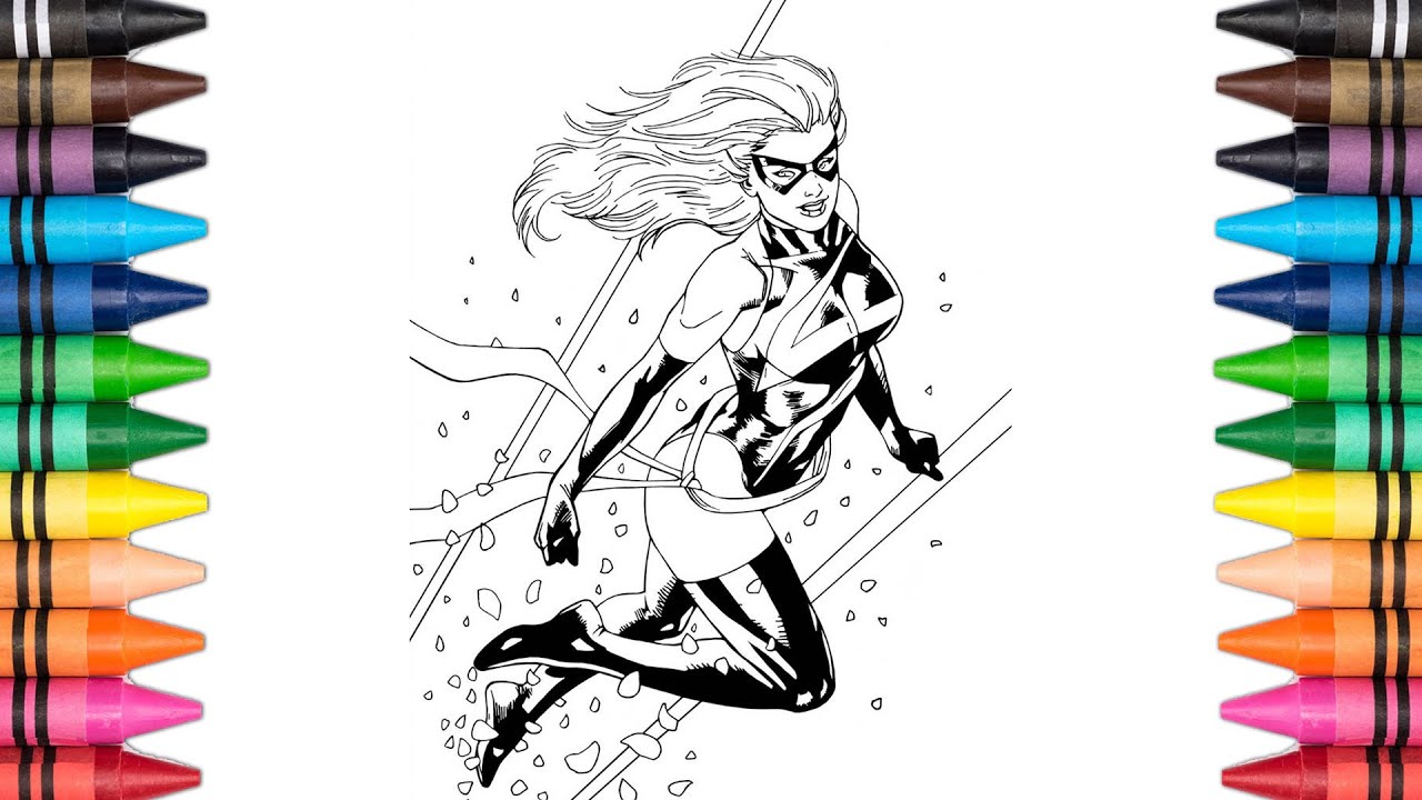 Ms MARVEL Coloring Page #108 - Arlow - Freefall [NCS Release] - YouTube