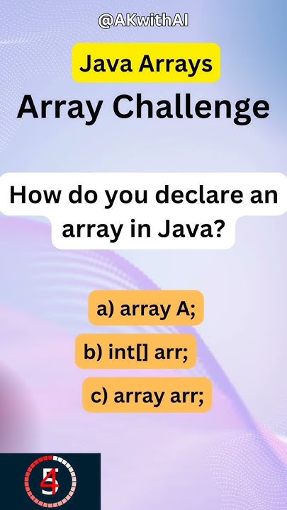 Arrays In Java Corejava Javaforbeginners Javashorts Programmingshorts Javamcq Javaquiz