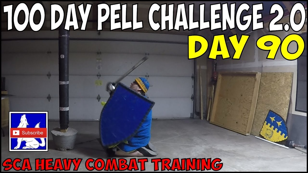 100 Day Pell Challenge 2.0 Day 90 SCA Heavy Combat Pell Training ...