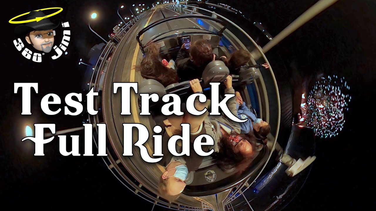 Disney World's EPCOT Test Track Full Ride in 360 - YouTube