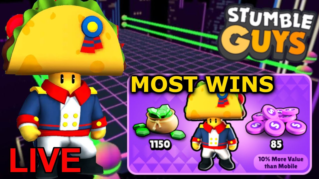 LIVE 🔴 STUMBLE GUYS | 0.64v Eu Server 🔥 MOST WINS / CUSTOM GAMES 🔥# ...