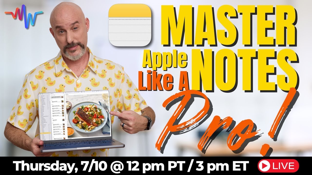 📝 Master Apple Notes Like a Pro | FREE Live Broadcast - YouTube