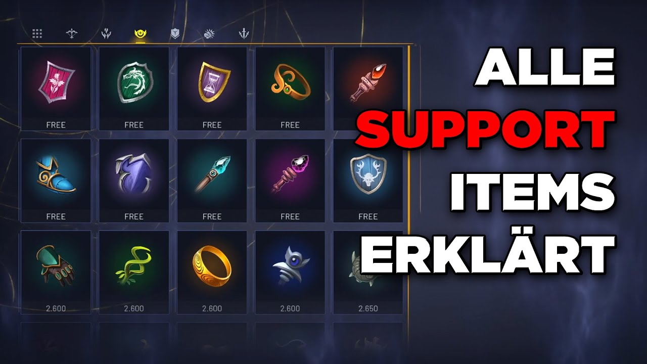 Alle SUPPORT Items erklärt (Predecessor Item Guide für Anfänger) - YouTube