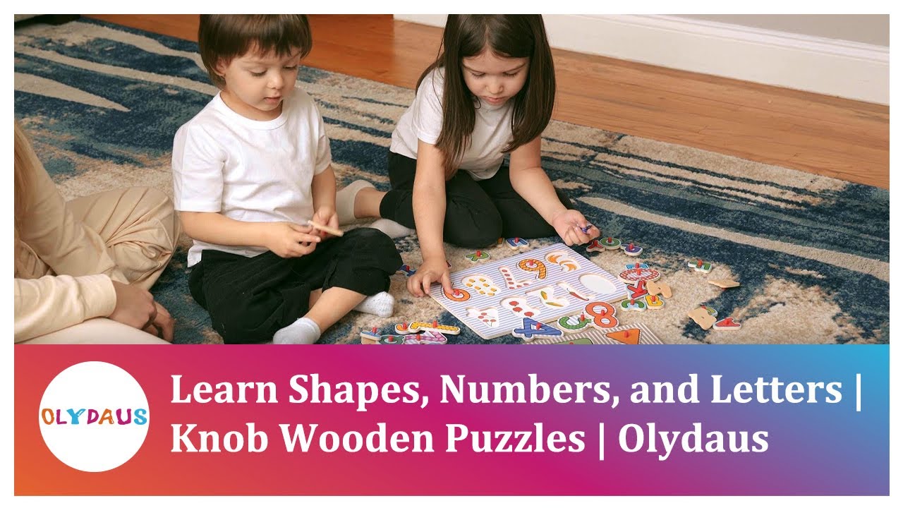 Learn Shapes, Numbers, and Letters | Knob Wooden Puzzles | ExploraToy ...