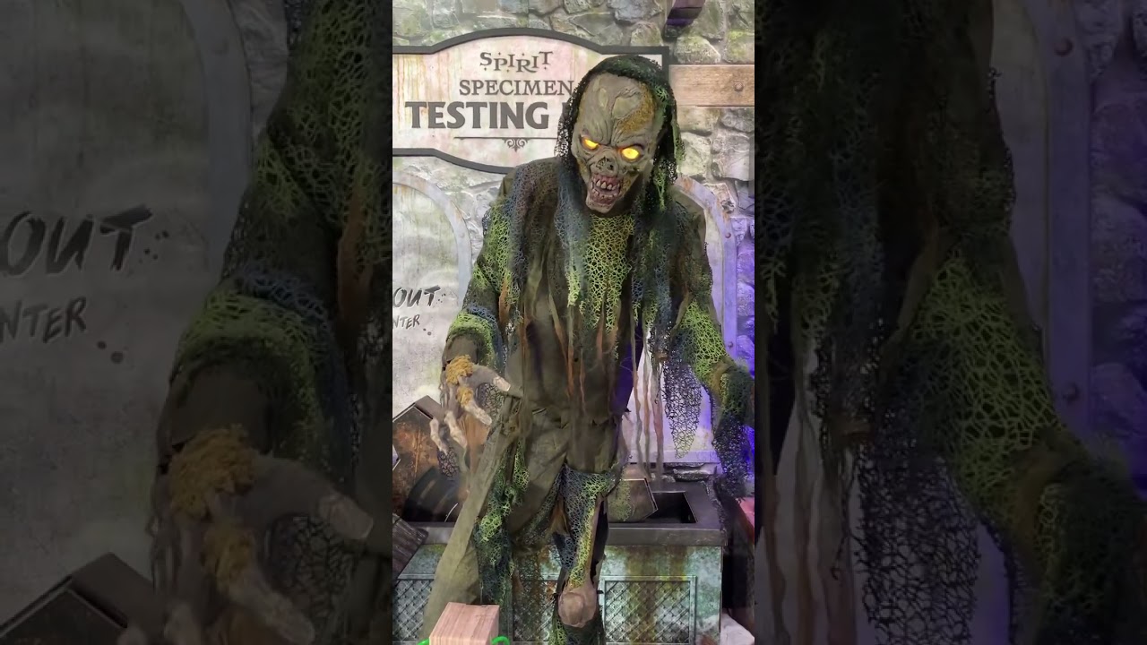 "Bog Zombie" - Animatronic Spirit Halloween 2022 - YouTube