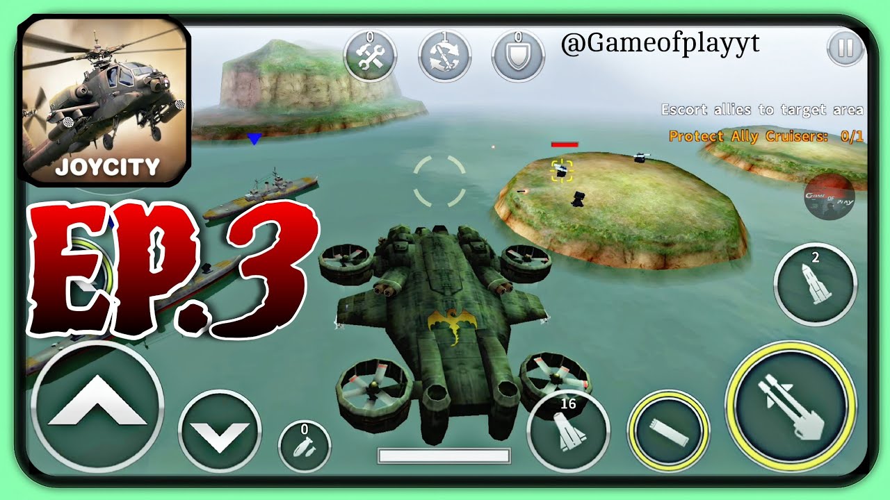 GUNSHIP BATTLE : ( Mobile Game play ) Walkthrough - EP.3 ...