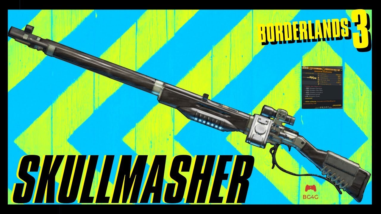 BORDERLANDS 3 - SKULLMASHER - LEGENDARY JACOBS WEAPON GUIDE- BG4G - YouTube