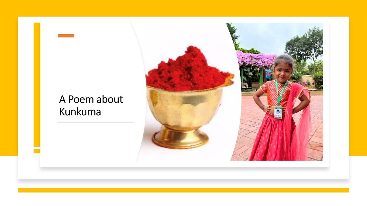 A Poem about Kunkuma | Abhijnaa Akshar - YouTube