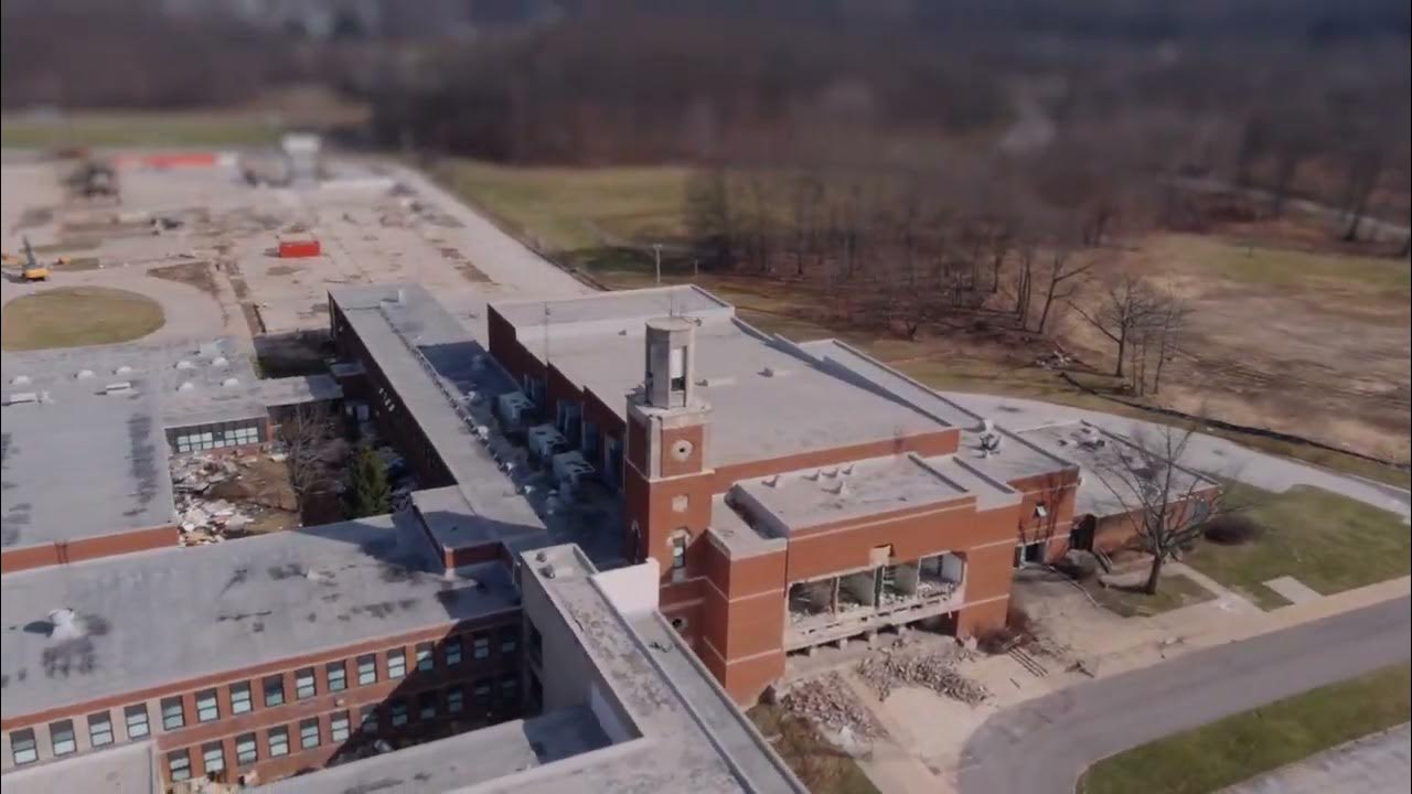 Parma Senior High School Demolition Footage 3-7-24 #drone #cleveland #parma #highschool # ...
