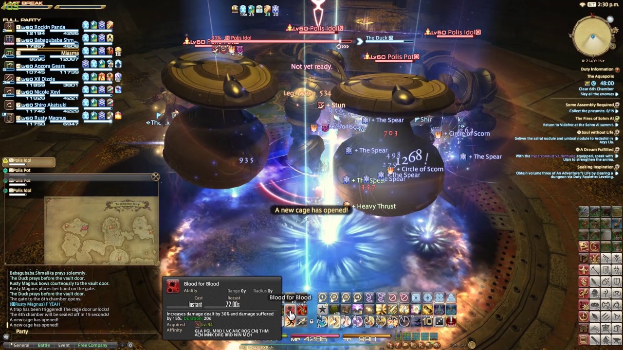 Clearing Aquapolis! Crouching Panda Fc. Final Fantasy XIV - YouTube