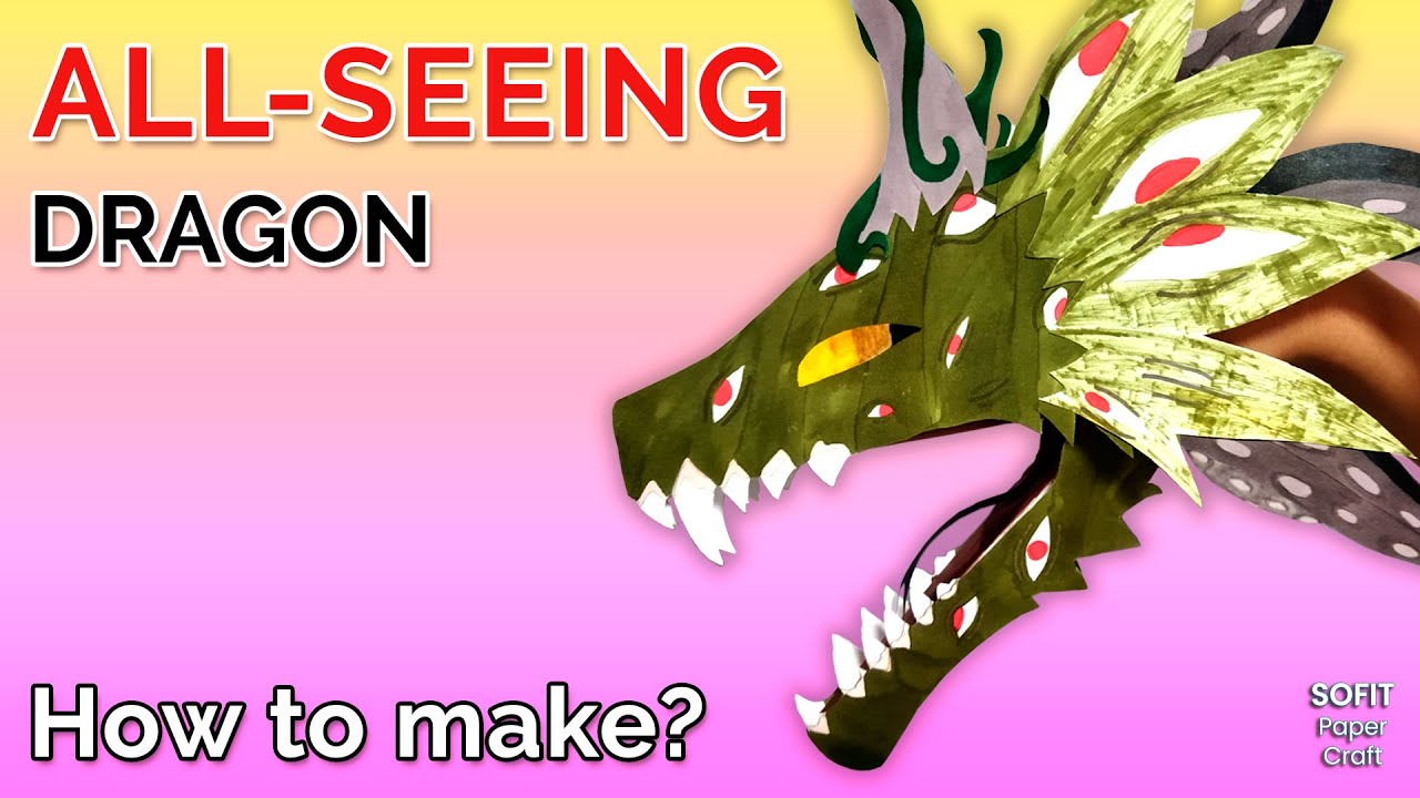 How To Make A All seeing Paper Dragon On Hand DIY Sofit PaperCraft