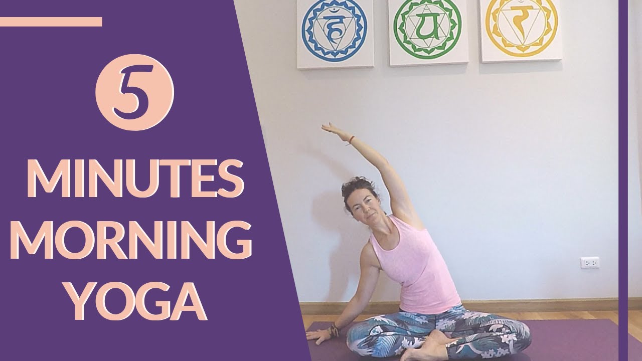 5 minutes morning yoga - YouTube