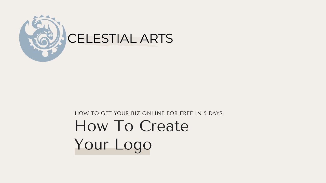 How To Create Your Logo Using Canva - YouTube