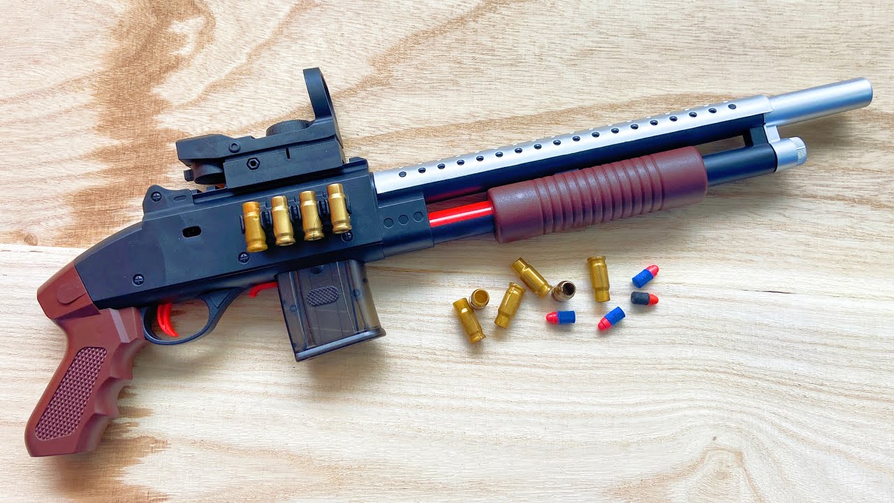 Unboxing shot bomb set, Realistic shotgun, Remington M870, TOYS REVIEW ...