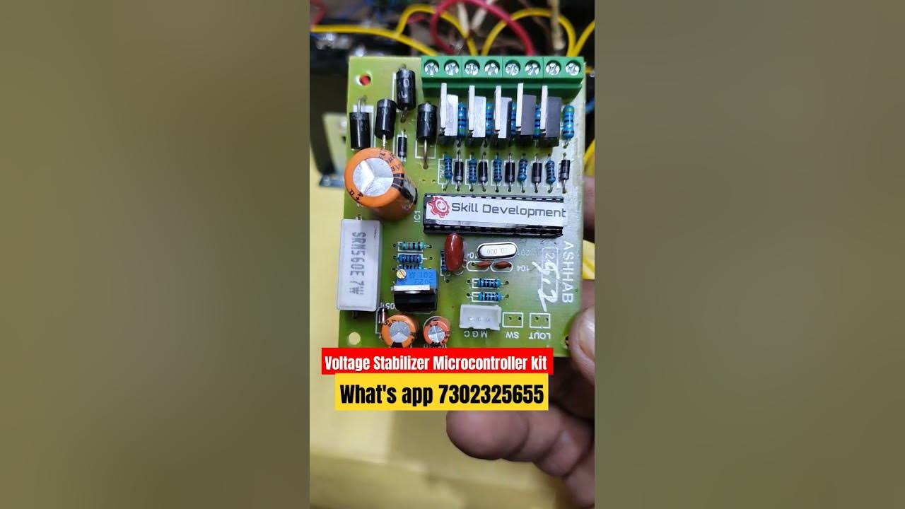 #Short| Voltage Stabilizer Microcontroller kit 07 steps|skill development - YouTube