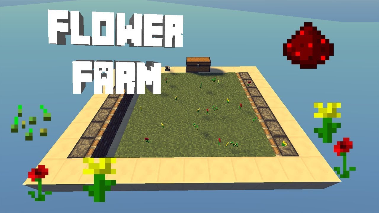 Cara Membuat Mesin Bunga Otomatis/Flower Farm | Tutorial Redstone ...