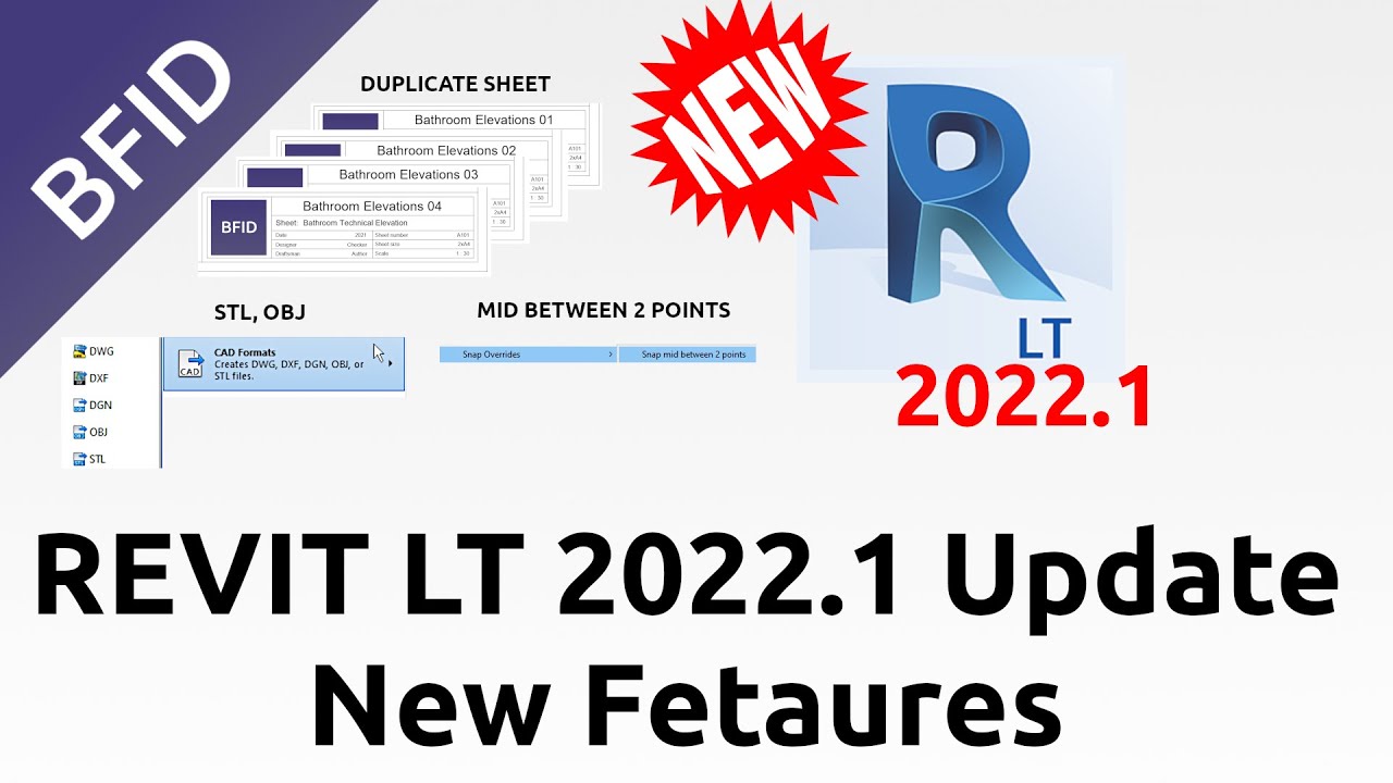 Revit LT 2022.1 Update New Features - YouTube