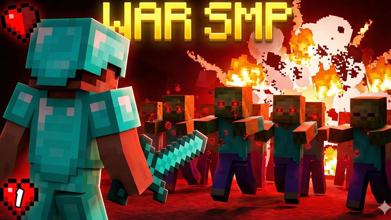 Minecraft WAR SMP Episode 1 | MOST Dangerous Start Ever 😨 - YouTube