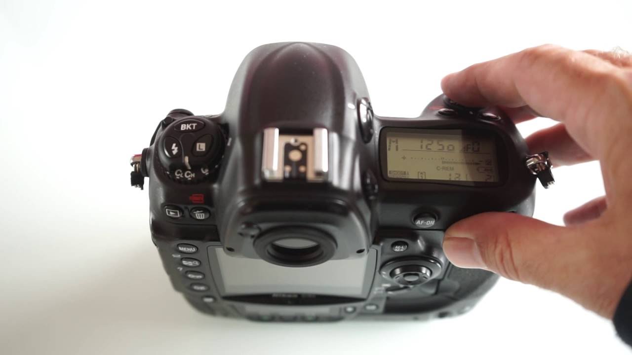 Nikon D3s Shutter speed and sound - full size mode - Raw format - YouTube