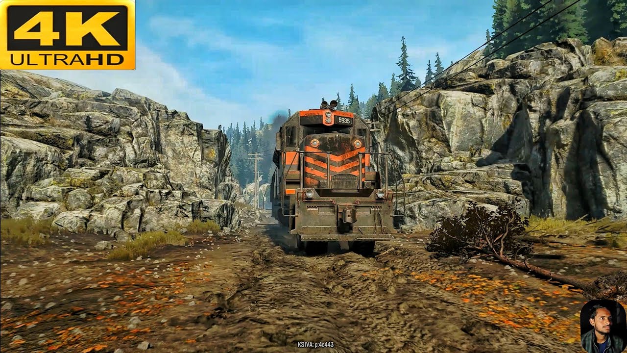 Test Train Driving In SnowRunner Gameplay [Realistic Graphic] - YouTube