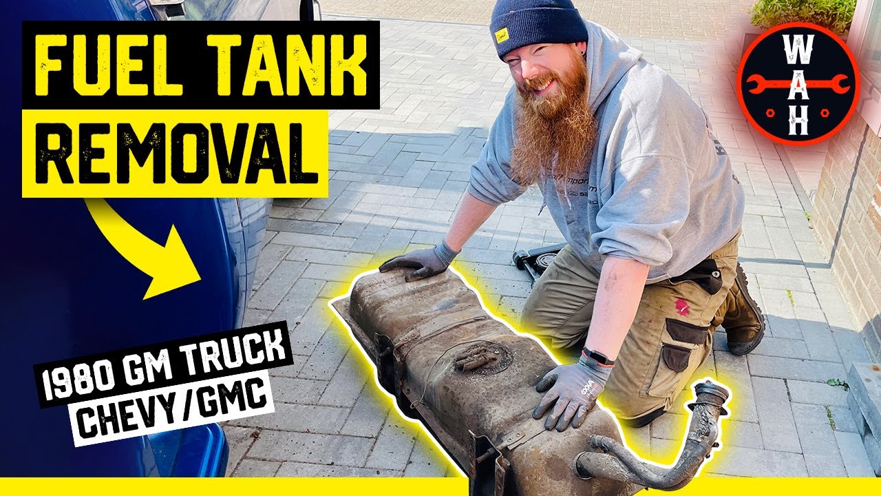 How to remove the FUEL TANK from your Chevy/GMC Square Body GM truck ...