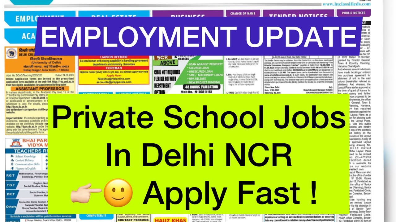Today’s Job | Academic & Non Academic Job in Delhi NCR | Jobs in Delhi ...