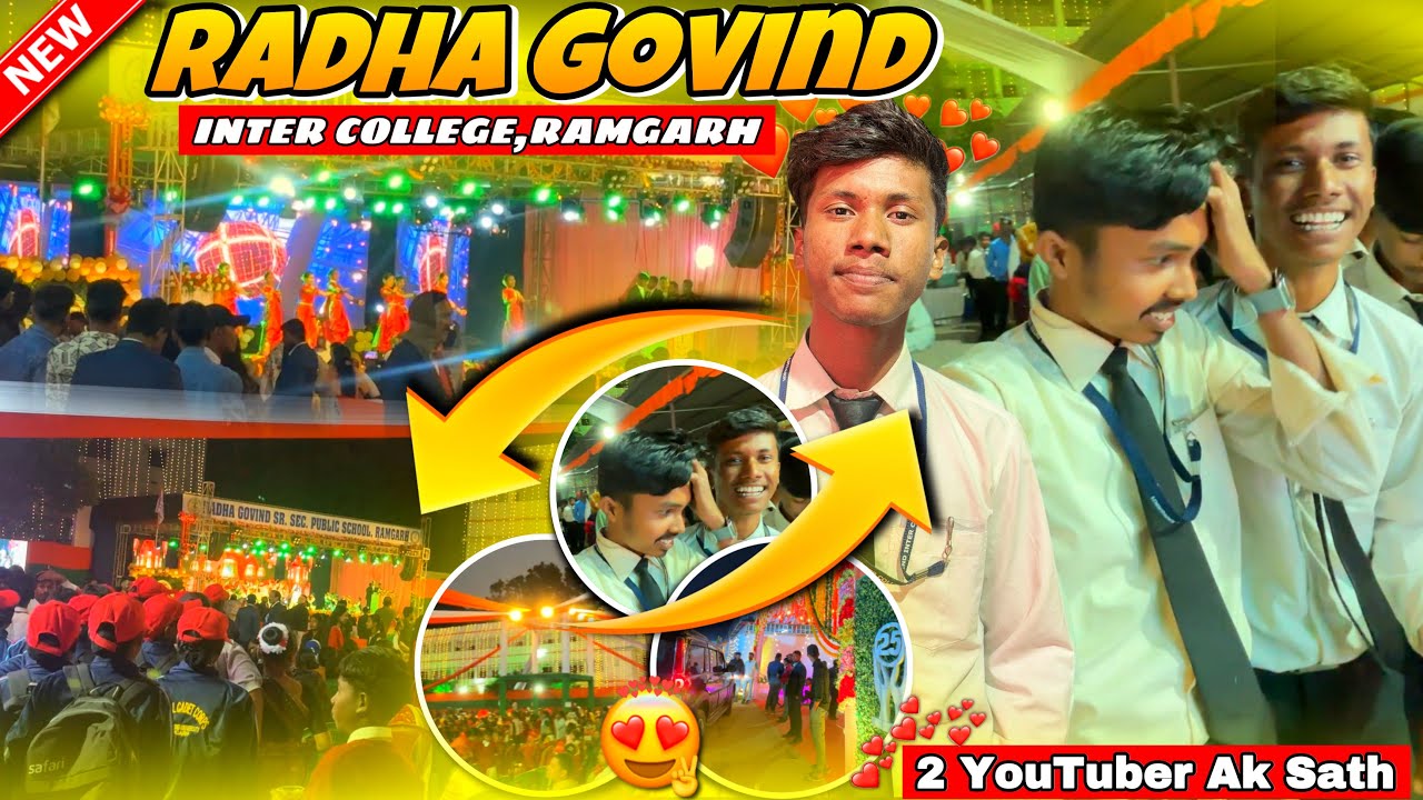 Annual Function In My College || Radha Govind Inter College Ramgarh #vlog #college - YouTube