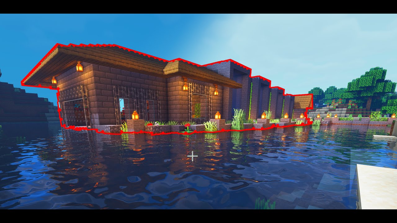 COMO HACER UNA CASA ENCIMA DEL AGUA EN MINECRAFT (Exteriores #1) - YouTube