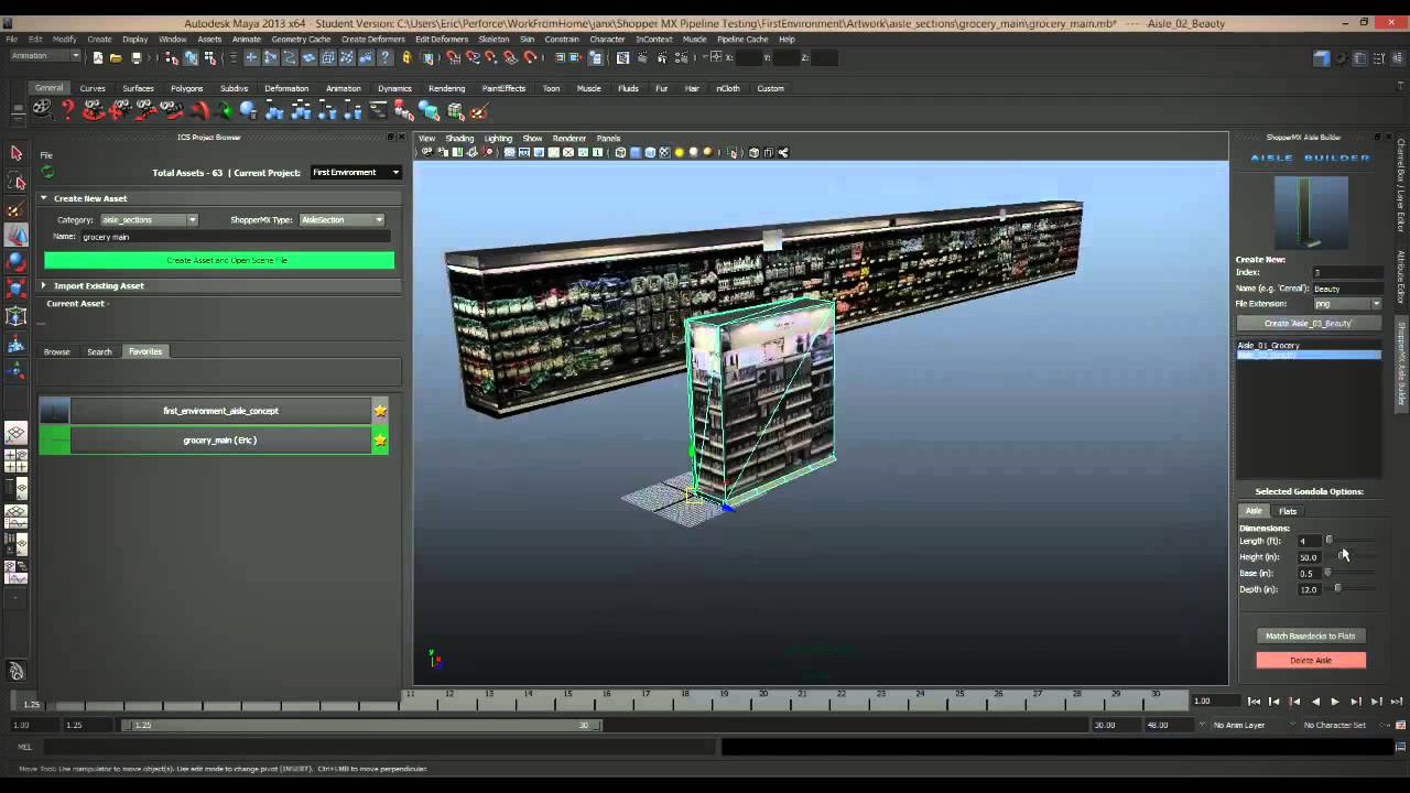 Maya Workflow & Tools - Store Aisle Creation - YouTube