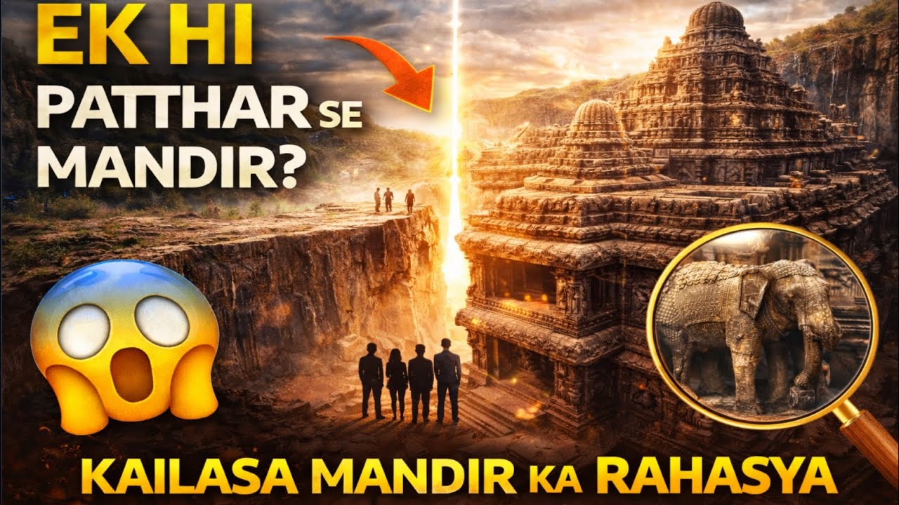 Ek hi patthar se poora mandir? 😱 | Kailasa Mandir ka Rahasya - YouTube
