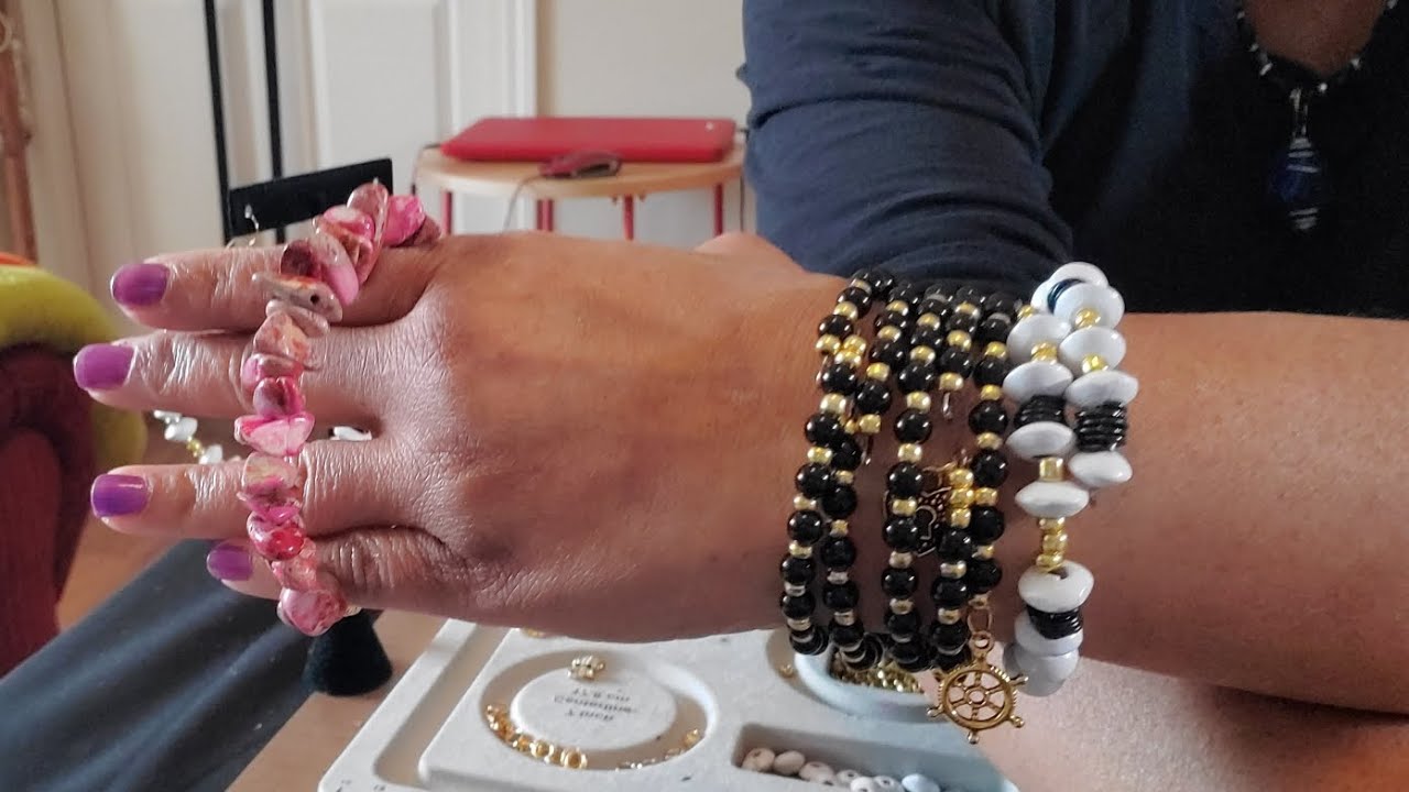 diy: how i make memory wire bracelets..to look elegant!!! - YouTube