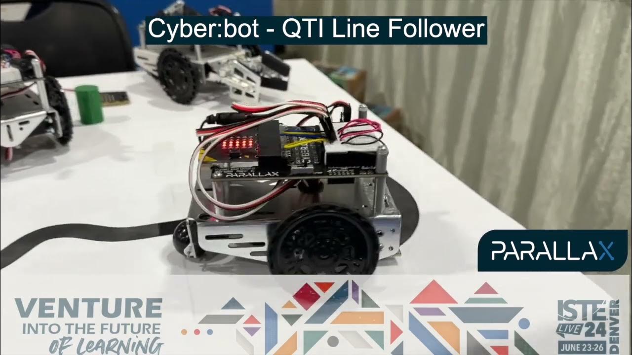 Parallax's Cyber:bot Line-Following Demo at ISTE 2024! - YouTube